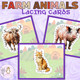 Farm Animal Lacing Cards for Early Elementary Great for Fine Motor Skills