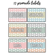 Printable Polka Dots Student Name Labels, Editable Classroom Labels ...