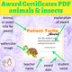 End of the Year Award Certificates Animal Insect Editable Preschool ...