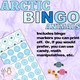 Arctic Animal Bingo Cards Activity Game for Classroom Parties - 3x3