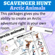 Arctic Continent Scavenger Hunt Arctic Animals Word Wall Definition ...