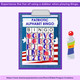 Alphabet Bingo Cards with Patriotic Letters Activity Game - 5x5