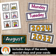 August Calendar Numbers | August 2024 Calendar Cards | August Bulletin ...