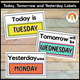 Printable Days of the Week Labels | Calendar Headers | Classroom Decor ...