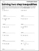 Two Step Inequalities Coloring Activity - Amped Up Learning