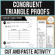Congruent Triangle Proofs Cut and Paste Activity Print Version