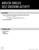 Area of Circles Self Checking Digital Activity for Google Slides