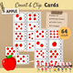 APPLE Themed Count and Clip Cards| Numbers #1-20| 64 cards