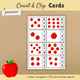 APPLE Themed Count and Clip Cards| Numbers #1-20| 64 cards