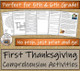 he Pilgrims & First Thanksgiving Close Reading Comprehension | 5th ...