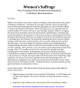 Women's Suffrage Simulation - Amped Up Learning