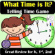 Telling Time Game | Analog Clock Review - Amped Up Learning