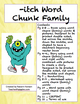Itch Word Chunk Family - Amped Up Learning
