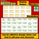 All About a Million - Bundle (Flash cards, Posters, Number Search, Loop ...