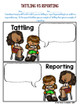 A Bad Case of Tattle Tongue by Julia Cook Book Companion LOW PREP ...