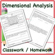 Dimensional Analysis Classwork / Homework - Amped Up Learning