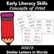 Concepts of Print - Early Literacy - Similar Letters in Words - Amped ...