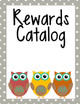 Owl Themed Classroom Rewards Catalog - Amped Up Learning