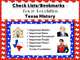 Checklists/Bookmarks-Texas Revolution - Amped Up Learning