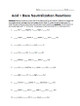 Acids & Bases Classification and Reactions Balancing Activity Set ...