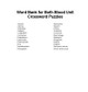 Blood Unit Crossword Puzzle Set - Amped Up Learning