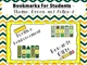 Bookmarks - Green and Gold Theme (Part 2) - Amped Up Learning