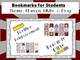 Bookmarks - Maroon, Gray, and White Theme - Amped Up Learning