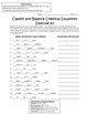 Classify and Balance Chemical Equations Exercise Set with Keys - Amped ...