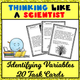Scientific Method: Thinking Like a Scientist Task Cards - Amped Up Learning