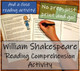 William Shakespeare - 5th & 6th Grade Close Read & Biography Writing ...