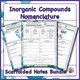 Inorganic Nomenclature Scaffolded Notes BUNDLE - Amped Up Learning
