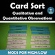 Card Sort: Qualitative and Quantitative Observations - Amped Up Learning