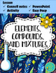 Elements, Compounds and Mixtures Lesson - Amped Up Learning