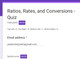 Ratios, Rates and Conversions - Google Forms Quiz: 20 Problems - Amped ...