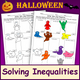 Solving Inequalities Halloween