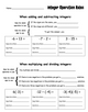 Integer Operation Rules - Practice - Amped Up Learning