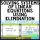 Solving Systems of Linear Equations using Elimination: Google Forms ...
