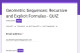 Geometric Sequences: Recursive and Explicit Formulas - Google Forms ...