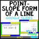 Point-Slope Form of a Line : Google Slides - 26 Problems - Amped Up ...