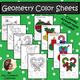Christmas/Holiday Geometry Color Sheets (Congruence, Pythagorean Thm ...