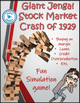 Giant Jenga - Stock Market Crash of 1929 simulation game