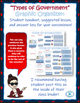 Types of Government Graphic Organizer & Answer Key - Amped Up Learning