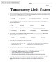 Taxonomy Unit Exam for Biology - Amped Up Learning