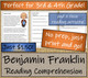 Benjamin Franklin - 3rd & 4th Grade Close Read & Biography Writing ...