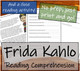 Frida Kahlo - 5th & 6th Grade Close Read & Biography Writing Bundle ...