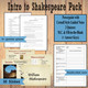 Shakespeare Introduction Pack | PowerPoint, Notes, and Quizzes - Amped ...