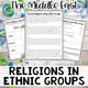 Religions within Ethnic Groups in Middle East Reading Packet (SS7G8b ...