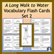 A Long Walk to Water Vocabulary Flashcards and Word Wall Set 2 - Amped ...