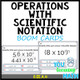 Operations with Numbers in Scientific Notation: Digital BOOM Cards 20 ...
