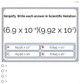 Operations with Numbers in Scientific Notation: Google Forms Quiz - 20 ...